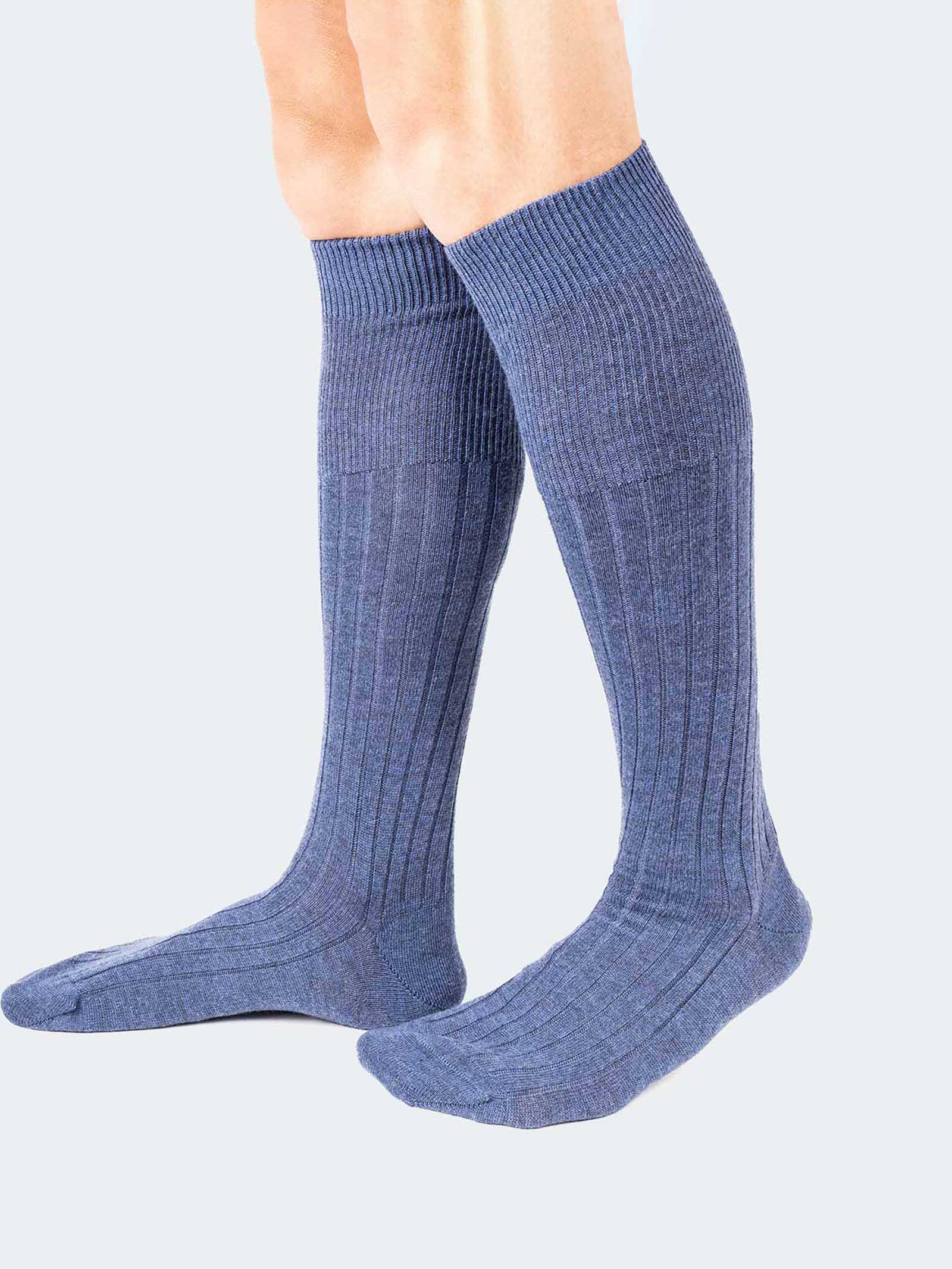 Long Ribbed Socks 100% Pure Lambswool - Made in Italy | Men's Socks ...