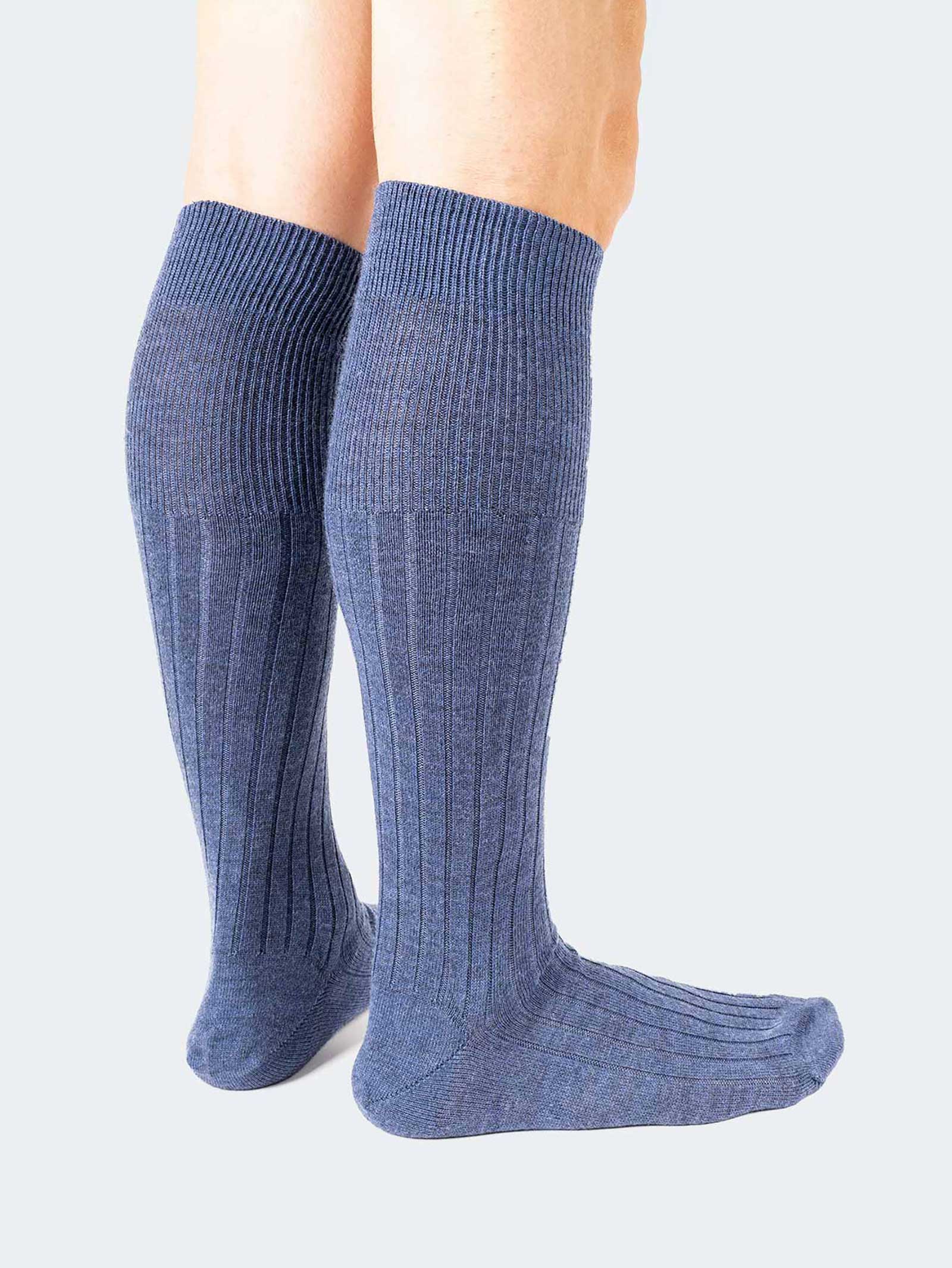 Long Ribbed Socks 100% Pure Lambswool - Made in Italy | Men's Socks ...