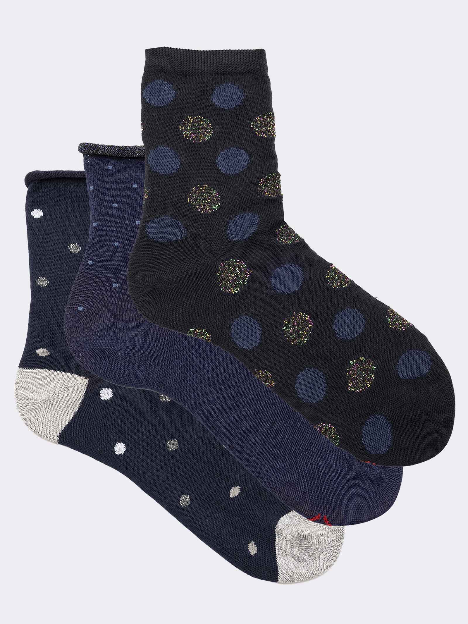 Women's Warm Cotton Socks Gift Box, 3 pairs Elegant Patterns Pink ...