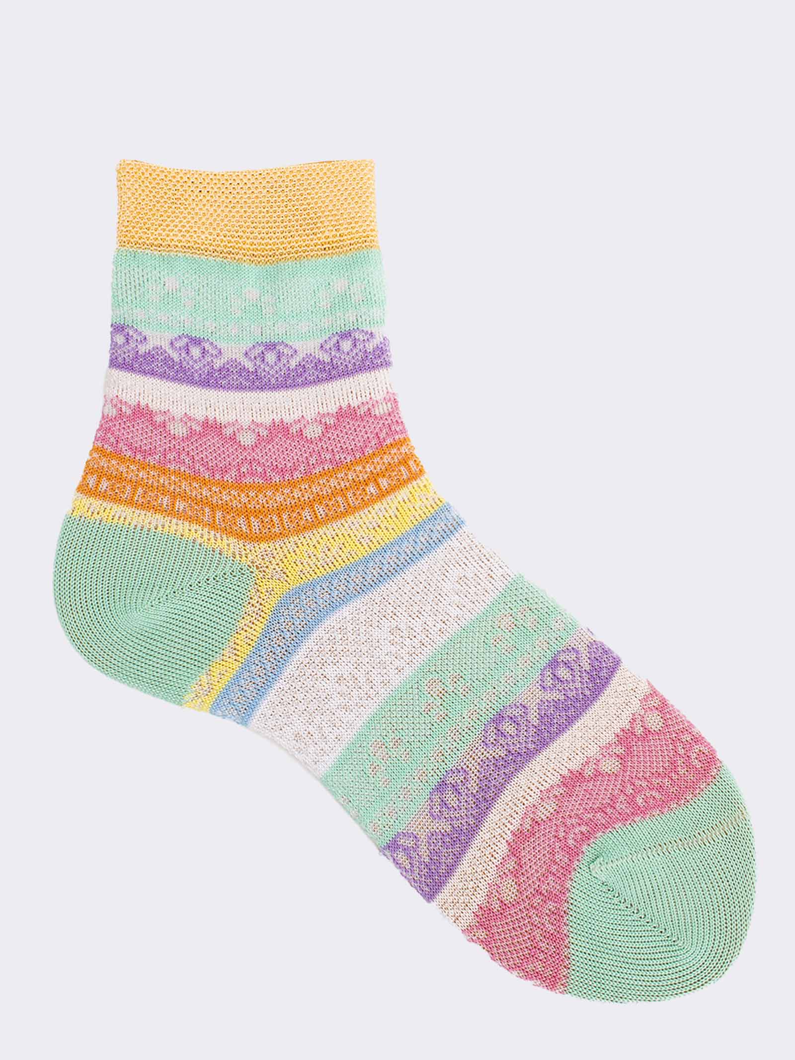 Calzini Corti Fantasia per Bambina - Design Vivace e Confortevole ...